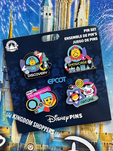 2023 DISNEY PARKS Epcot Reimagined Buzz Pua Cogsworth Joy 4 Pin Booster ...