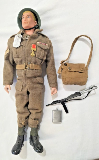 RARE GI JOE 1964 Paint Head British Infantry Fighter w Accessorys ...