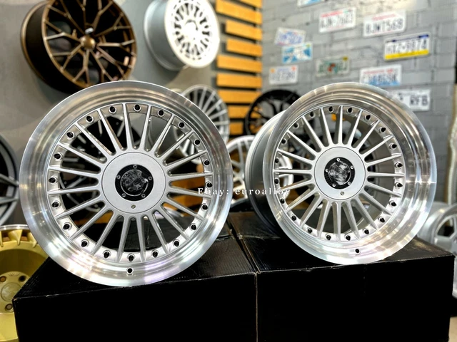 4 X 18 Inch 4x100/4x108 Alpina Style Silver Polished Wheels: Fits For ...