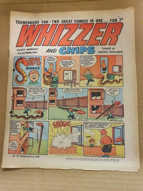 WHIZZER & CHIPS COMIC - 3rd October 1970 (pre-decimal 7d. Issue) EUR 7,14 - PicClick IT