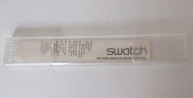 VINTAGE SWATCH WATCH Empty Box Plastic Clear Case Original £12.00 ...