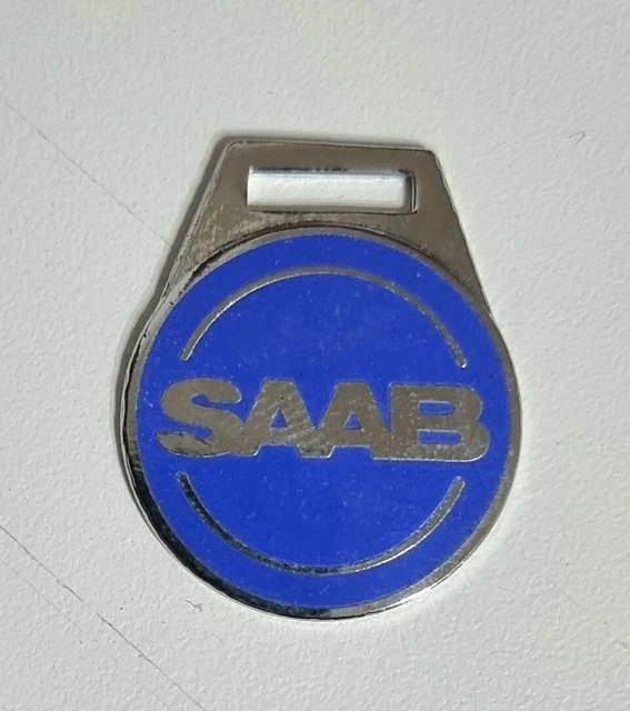 SAAB &&MELSOM BIRMINGHAM&& Enamelled Keychain - Emblem Dimensions ...