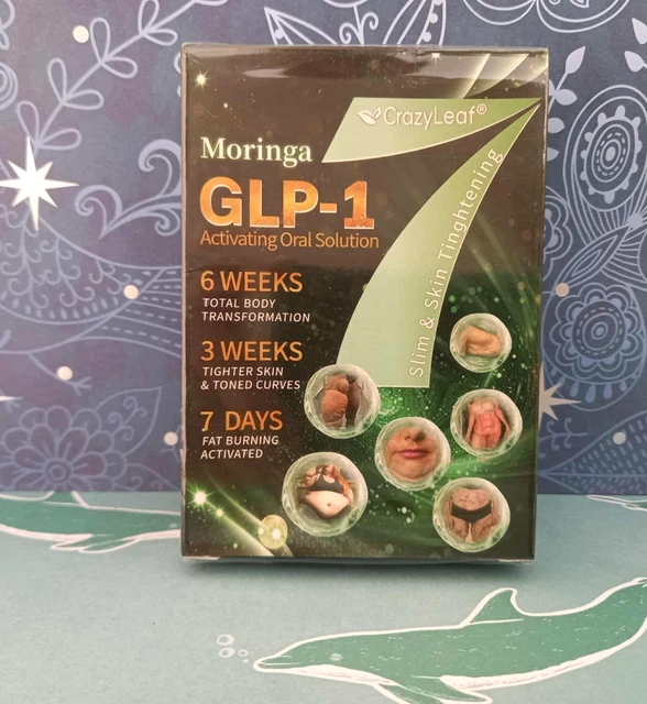 CRAZYLEAF GLP-1 MORINGA Slim & Skin Tinghtening Activating Oral ...