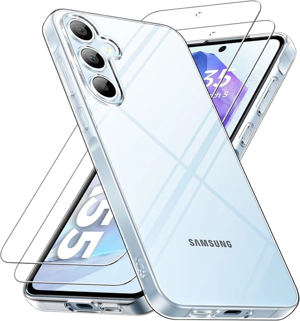 HÜLLE + 2X Schutzglas für Samsung Galaxy A55 5G Panzerfolie Full Screen Case 9H EUR 8,90 ...