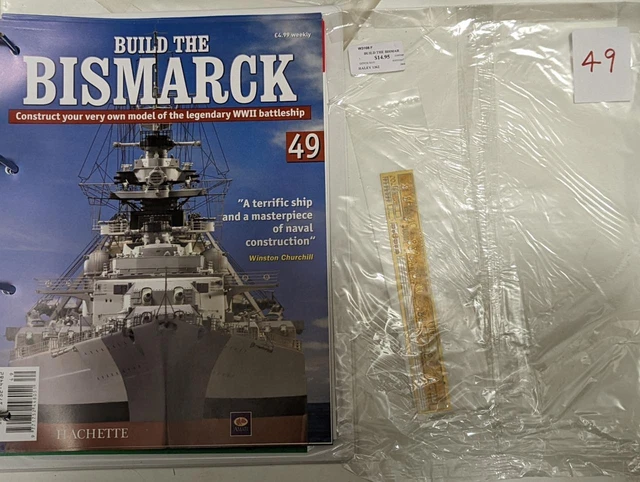 HACHETTE PARTWORKS- Build the Battleship Bismarck Part 49- $30.00 ...