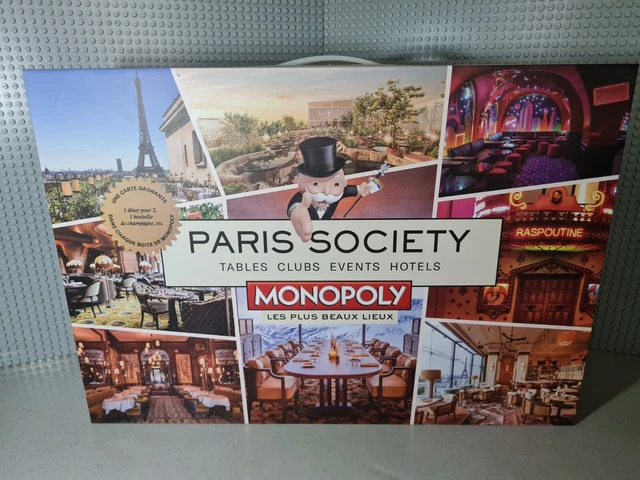 RARE MONOPOLY LES Plus Beaux Lieux Paris Society Tables Clubs Events Hotels EUR 50,00 - PicClick FR
