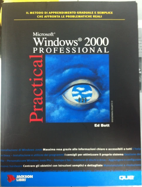 LIBRO DI PRATICA Windows 2000 Professional Practical Di Ed Bott Jackson Libri EUR 17,00 ...