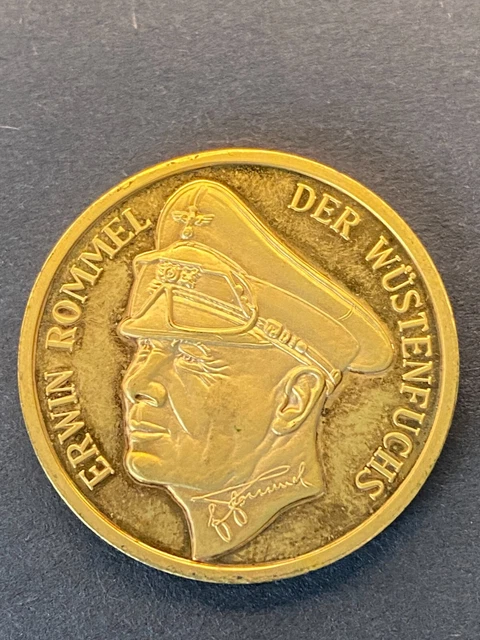 GERMANY ERWIN ROMMEL WWII Commemorative Medallion - Proof $10.00 ...