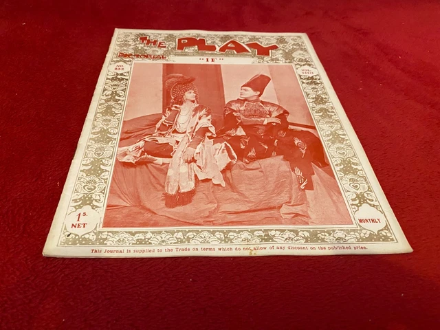 PLAY PICTORIAL MAGAZINE #232 "If" Gladys Cooper. Henry Ainley. Marda ...