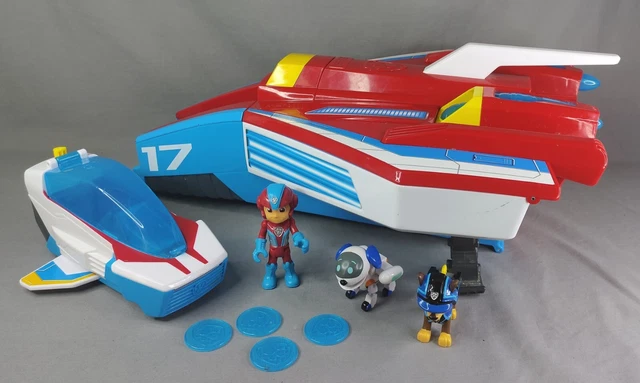 PAW PATROL MIGHTY Jet Command Centre playset Ryder robodog chase action ...