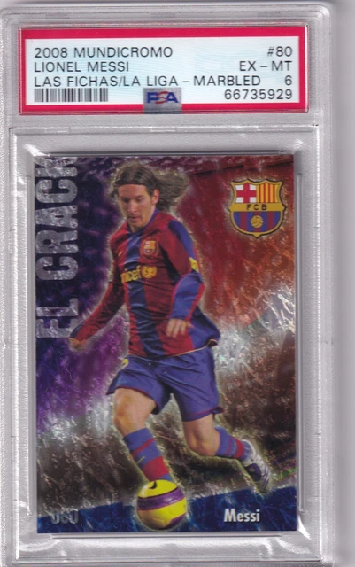 2008 MUNDI CROMO Las Fichas de La Liga Marbled Lionel Messi #80 PSA 6 Exmt EUR 68,06 - PicClick FR