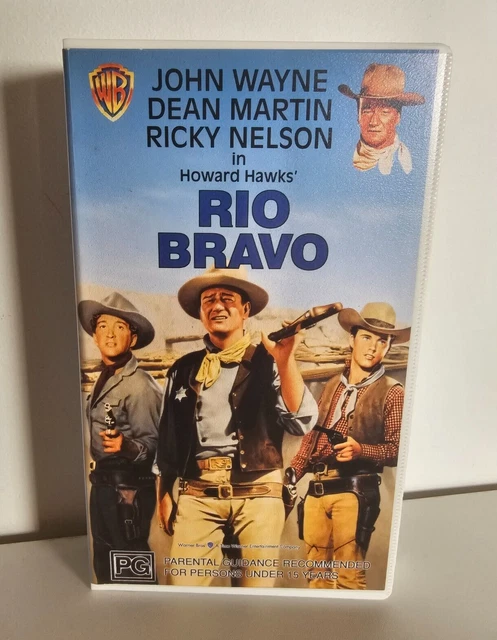 RIO BRAVO (VINTAGE VHS, 1959) John Wayne, Dean Martin, Ricky Nelson ...