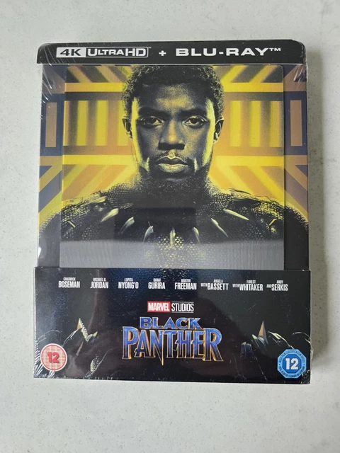 MARVELS BLACK PANTHER 4K + Blu-Ray Lenticular Steelbook Oos New ...