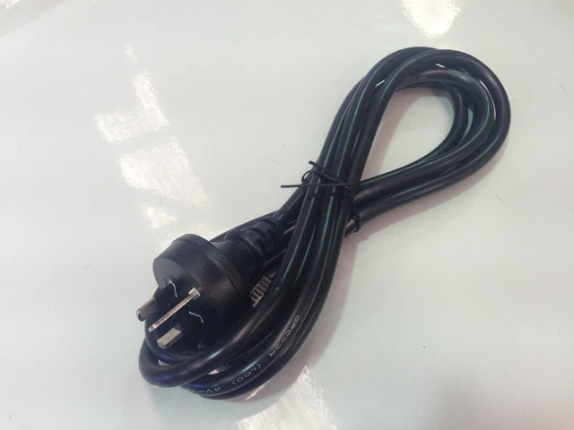 3 X AU 3 Pin - IEC "Kettle Cord" Plug Australian 240V Power Cable Lead ...