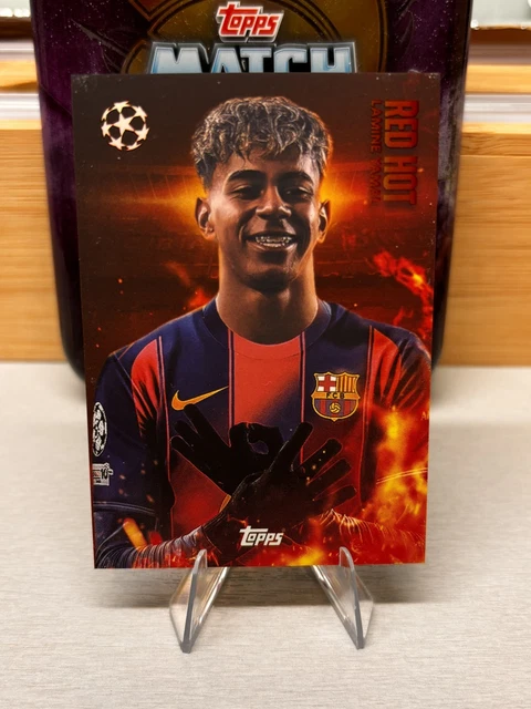 TOPPS MATCH ATTAX 2025/26 2026 Lamine Yamal Red Hot Ultra Rare Card 1: ...