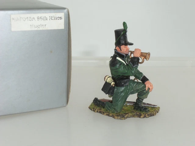 THOMAS GUNN NAP015A British 95Th Rifles Bugler Kneeling Metal Soldier ...