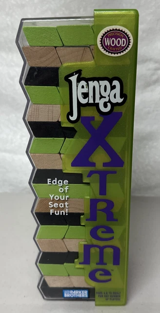 JENGA EXTREME XTREME Parker Brothers Block Stacking Family Game 12 And ...