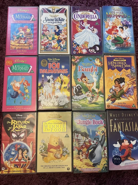 BUNDLE OF 12 Disney films VHS cassettes video tape £10.00 - PicClick UK