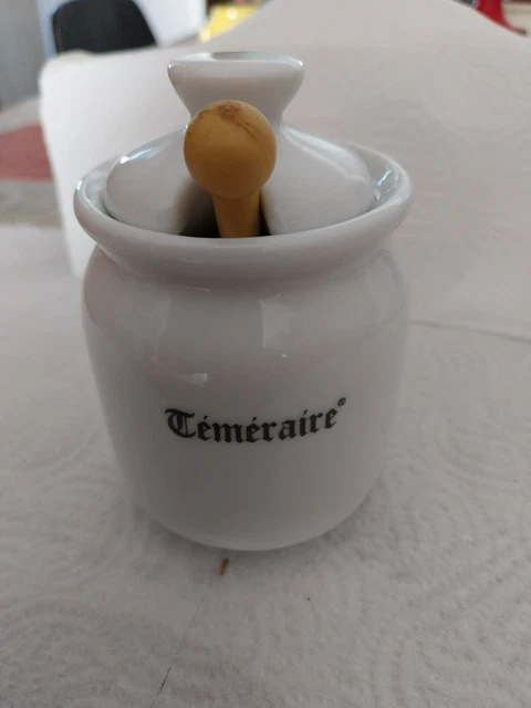 ANCIEN POT DE Moutarde de Dijon de la marque Téméraire en Céramique EUR ...