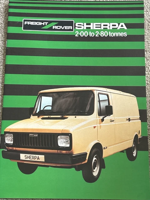 FREIGHT ROVER SHERPA Van Original Car Sales Brochure Publication 1984 £ ...