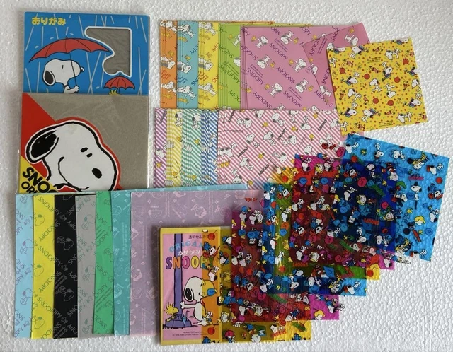 SNOOPY VARIETY PACK 50+ Sheets Origami Set Color Cellophane £45.98 ...