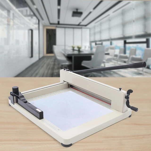 17 INCH GUILLOTINE Paper Cutter Scrap Slicer Ruler Heavy Duty Page Cut ...