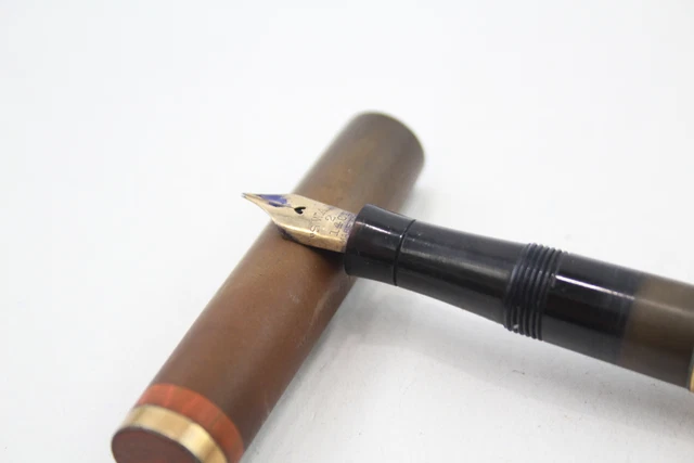 MABIE TODD FOUNTAIN Pen Swan Self Filling Vintage 14ct Nib Writing ...