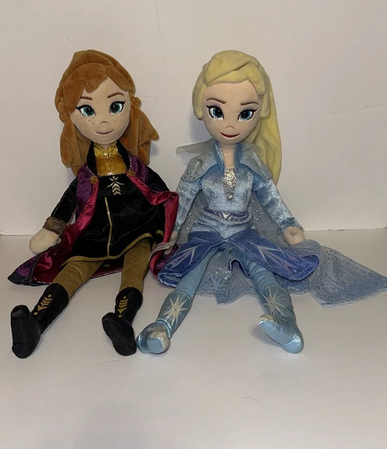 DISNEY TY SPARKLE Elsa & Anna Plush Set $22.00 - PicClick