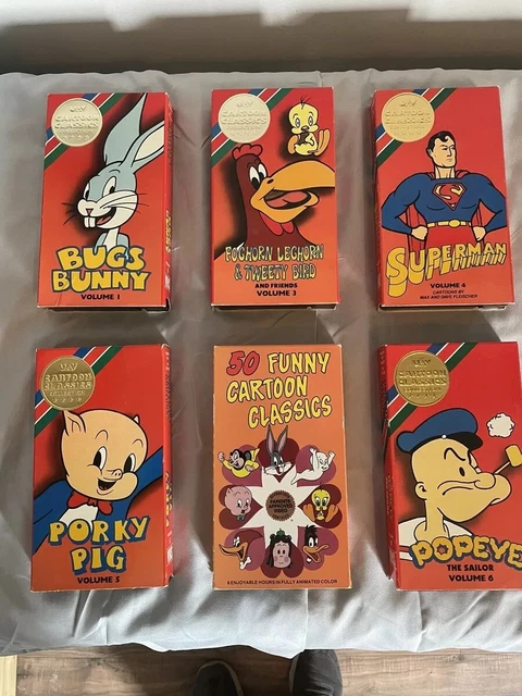 VINTAGE UAV CARTOON Classics Collection VHS Tape 1989 Lot £16.75 ...