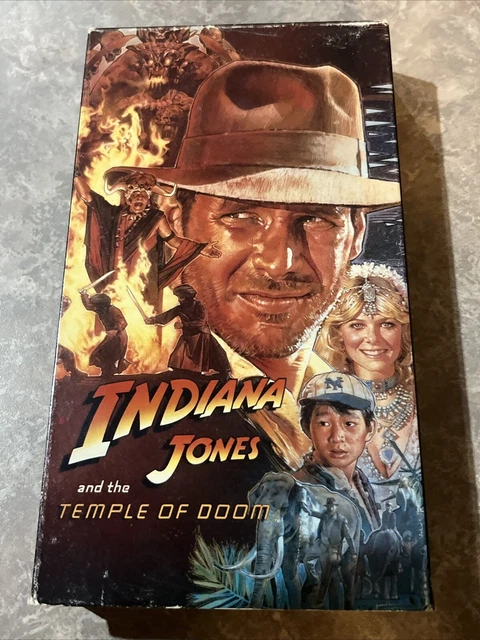 INDIANA JONES AND the Temple of Doom VHS Vintage Video Harrison Ford £4 ...