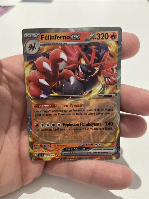 CARTE POKÉMON - Félinferno Ex - 034/162 - EV05 - Forces Temporelles PCA ...