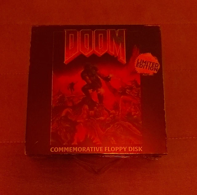 DOOM 30TH ANNIVERSARY Limited Edition Commemorative Floppy Disk With ...