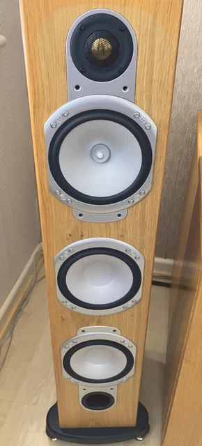 MONITOR AUDIO SILVER RS8 Speakers finished in real Light Oak wood £890. ...
