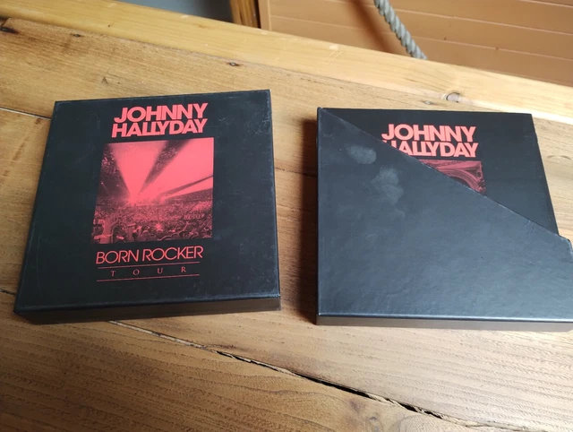 JOHNNY HALLYDAY COFFRET Born Rocker tour 3CD 3DVD Edition rare EUR 30 ...