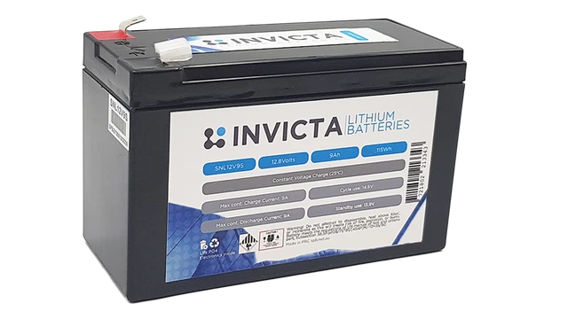 INVICTA SNL12V9S 12V 9AH Lithium LiFePO4 Deep Cycle Battery $159.50 ...