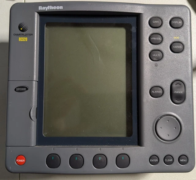 RAYMARINE RAYTHEON RC520 HSB1 Monochrome Chartplotter Display GPS $50. ...