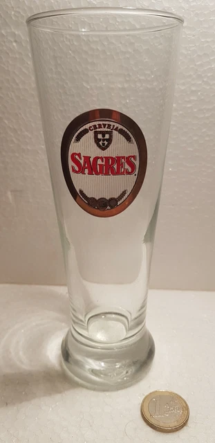 VASO - GLASS - VERRE CERVEJA SAGRES 20cl (PORTUGAL) EUR 5,99 - PicClick FR