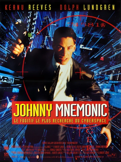 JOHNNY MNEMONIC, KEANU Reeves, Repro Affiche Cinema Vintage (60X80) EUR ...