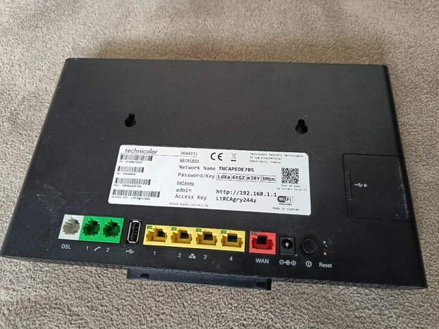 Technicolor Dga4231 Full Fibre Router £0 99 Picclick Uk