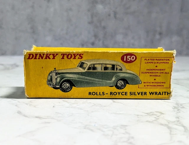 DINKY TOYS 150 - ROLLS ROYCE SILVER WRAITH, Original Box $38.79 ...