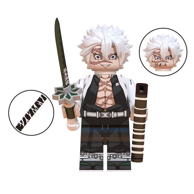 DEMON SLAYER KIMETSU no Yaiba Custom Lego Anime Mini Figure Sanemi ...