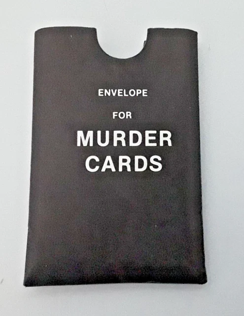 VINTAGE CLUEDO GAME Murder Cards Envelope 1972 Spare Part Replacement £ ...