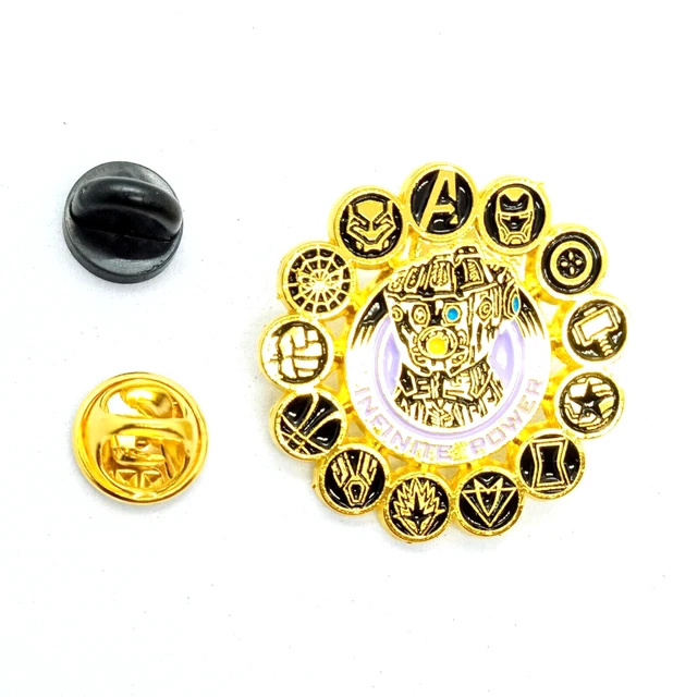 INFINITE POWER PIN Marvel Infinity Gauntlet Comic Book Avengers Golden ...