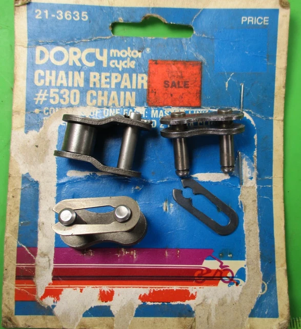 DORCY MOTORCYCLE CHAIN Kit 🔥Size 530🔥Chain Repair Kit🔥 21-3635🔥NOS🔥 ...