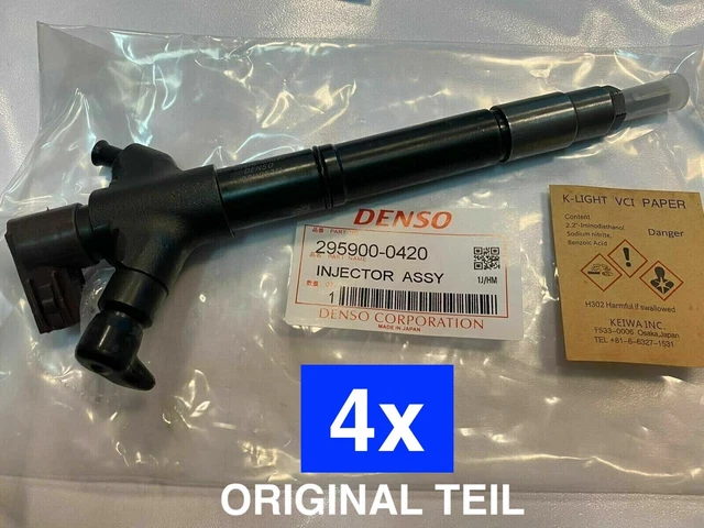 4X EINSPRITZDÜSEN 23670-0R080 23670-26050 DCRI200410 Toyota Auris 2.2D ...