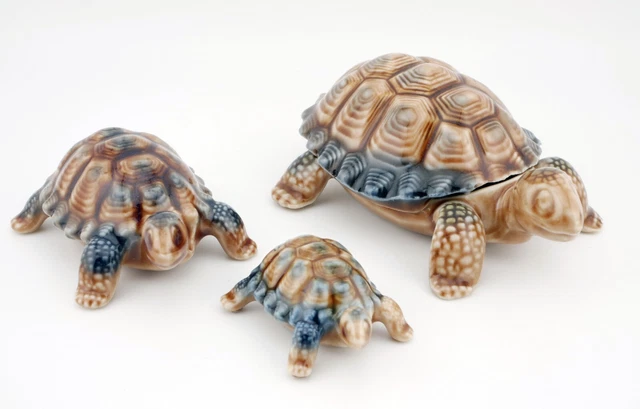 VERY CUTE WADE Porcelain 1960's Tortoise Family £16.99 - PicClick UK