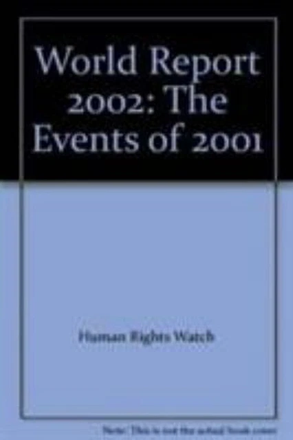 MONDE SIGNAL 2002: The Events De 2001 Livre de Poche Humain Droits Wat ...