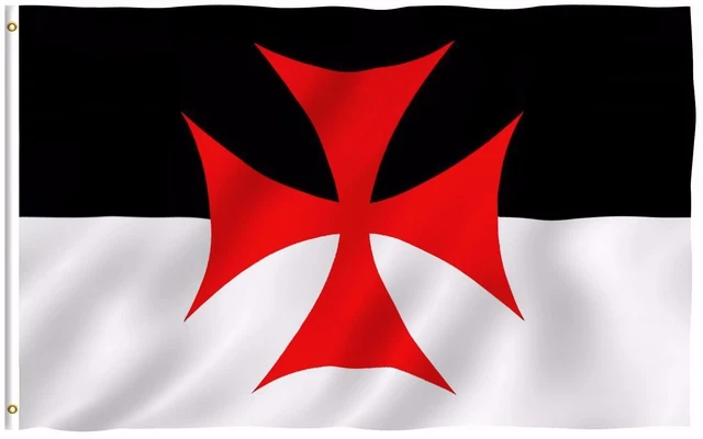 ANLEY FLY BREEZE 3x5 Ft Knights Templar Battle Flag - Roman Catholic ...