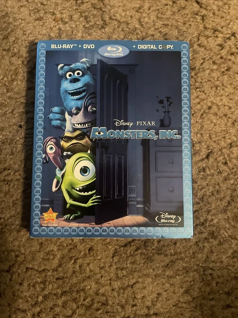DISNEY PIXAR Monsters, Inc. (Blu-ray/DVD, 2001, 4-Disc Set) W/Slipcover ...