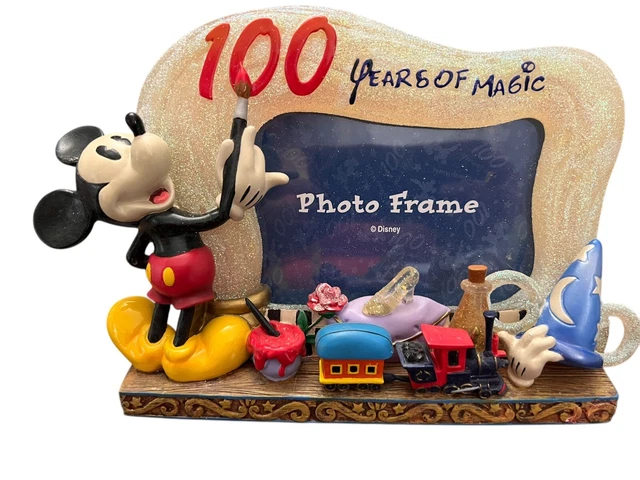 WALT DISNEY PARKS 100 Years of Magic Picture Frame Photo 3.5" x 5 ...